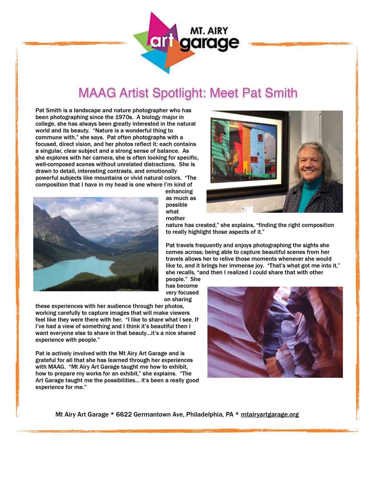 MAAG-Artist-Spotlight–Pat-Smith-2 – Mt. Airy Art Garage
